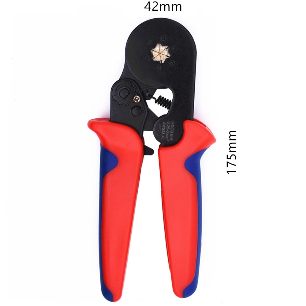 Crimping Pliers Six Mandrel AWG23-10 0.25-6mm2 Adj... – Grandado