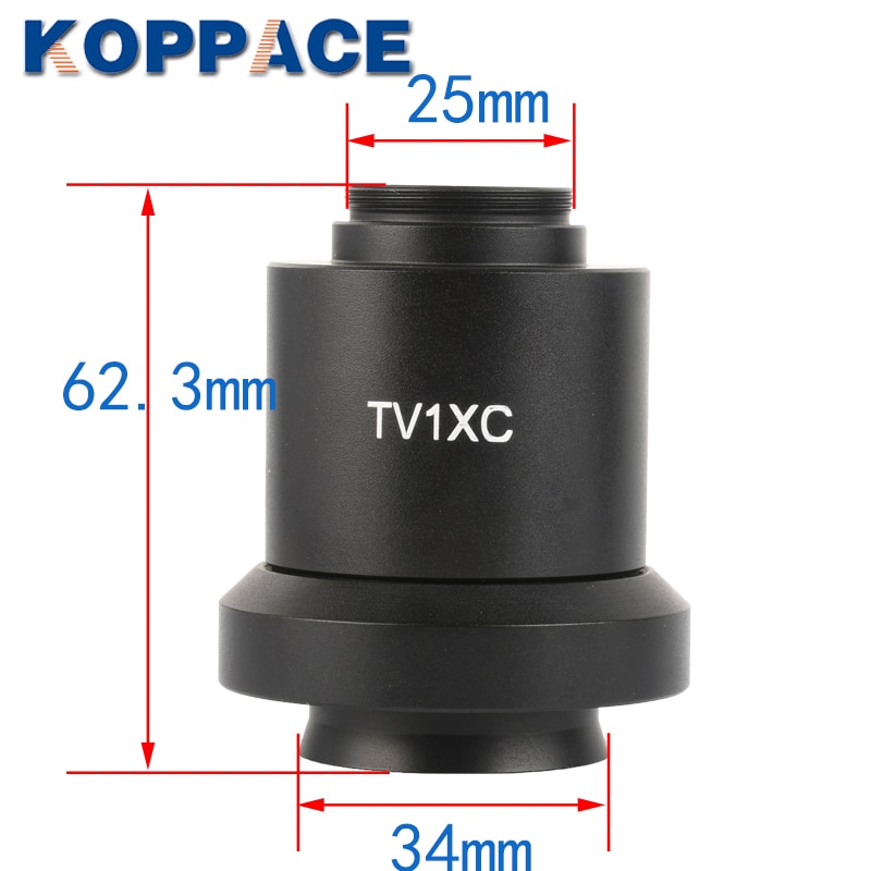 KOPPACE 1X C-Mount Trinocular Microscope Camera Ad... – Grandado