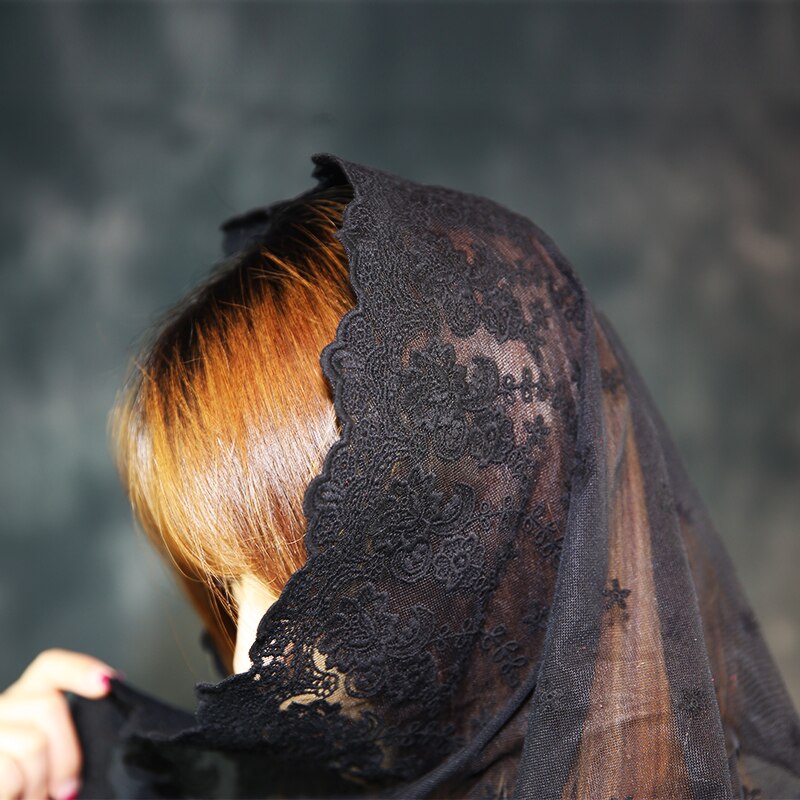 Mantilla de encaje Floral Mantille, Velo de novia ... – Grandado