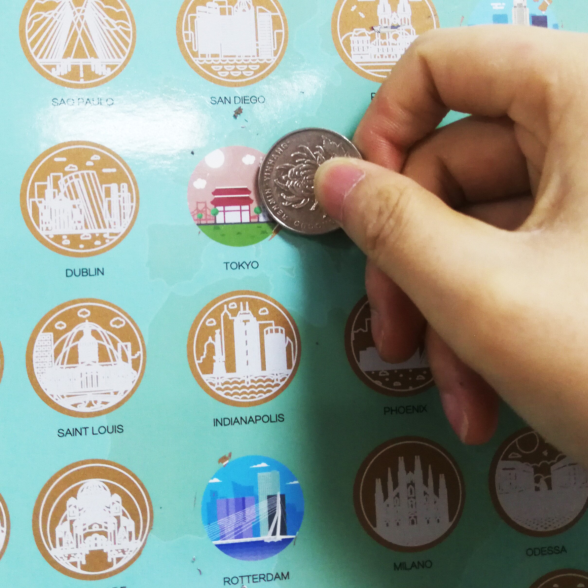 1 Pcs Map City Signs and Attractions Erasable Mini... – Grandado