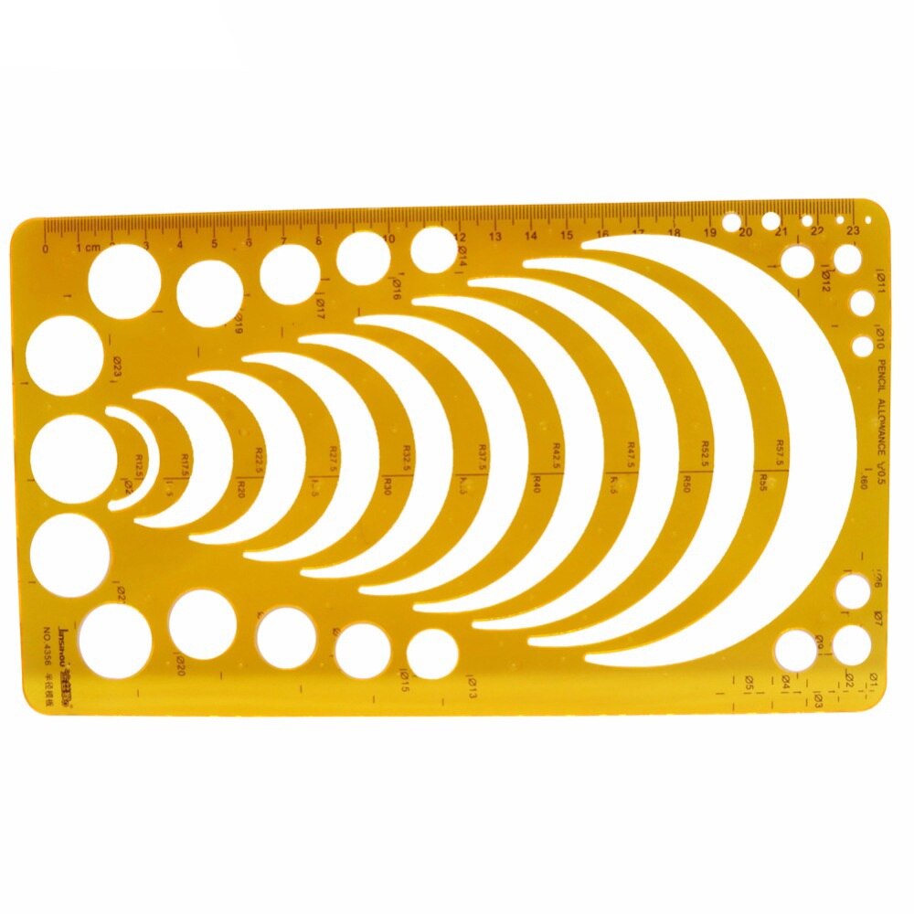 1 Pcs DIY Radius template ruler 23cm Circular Draw... – Grandado