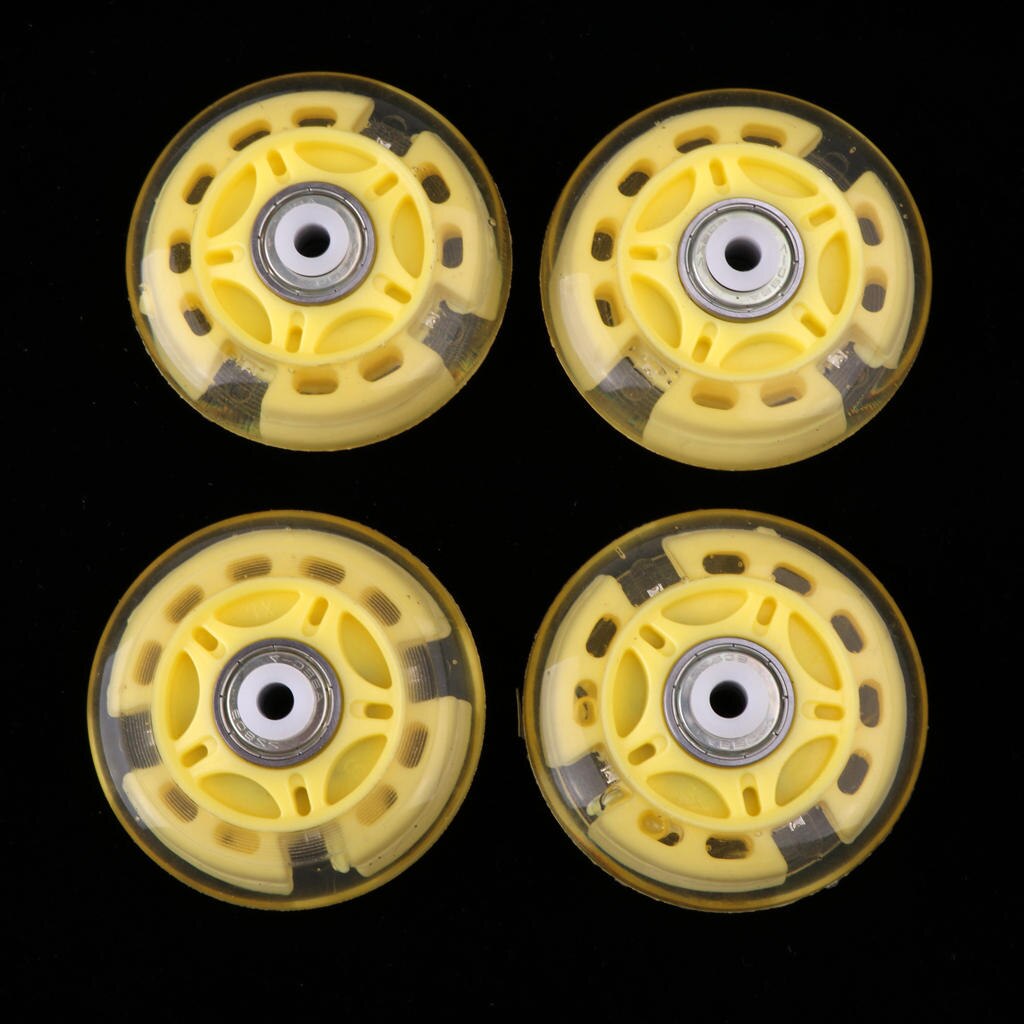 4Pcs Inline Sliding Flash PU Roller Skate Wheels f... – Grandado