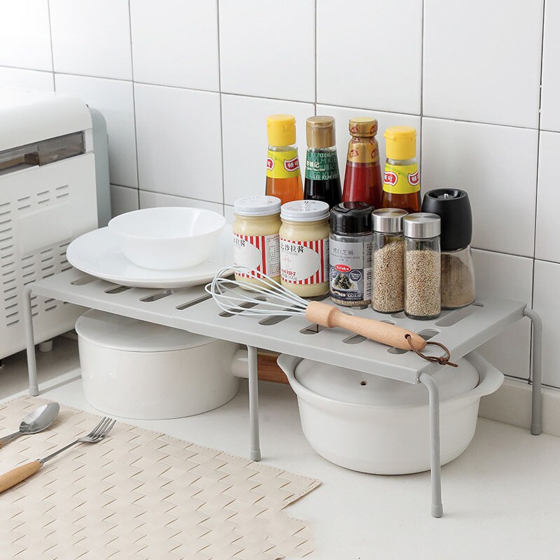 Kitchen Cabinet Storage Shelf Home Retractable Sta... – Grandado