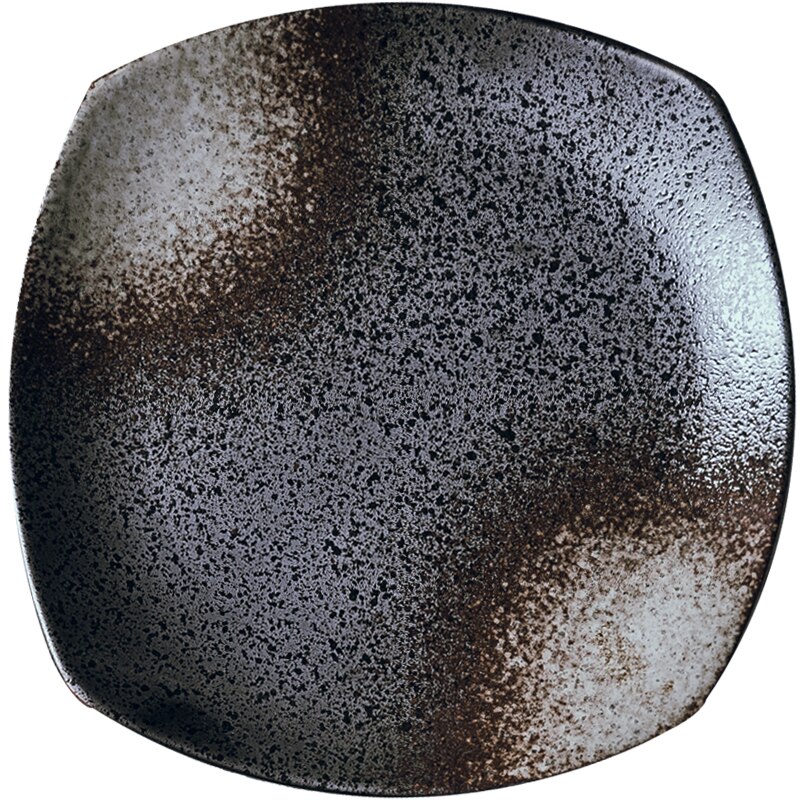 FANCITY Square ceramic plate Japanese-style glazed... – Grandado