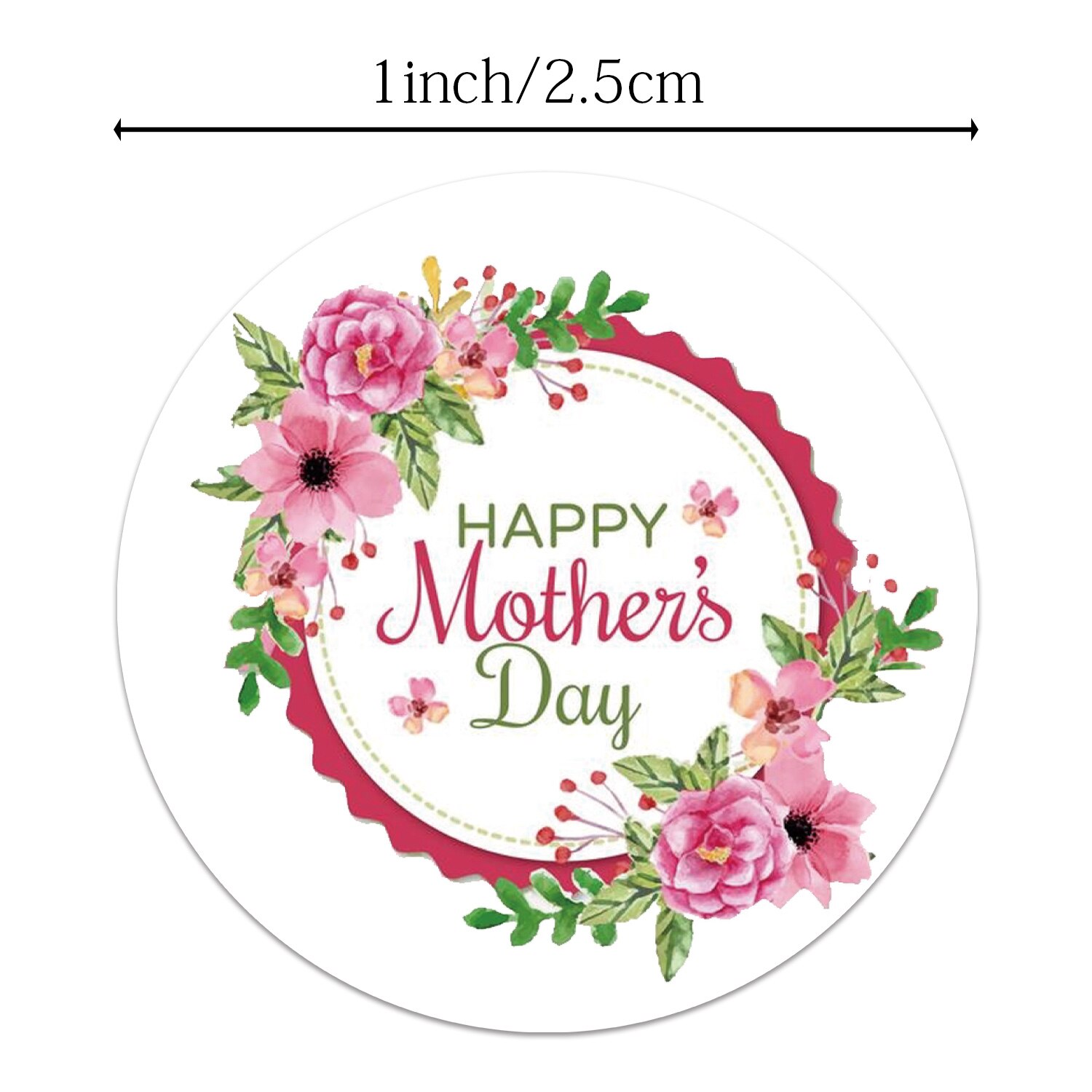 500pcs Happy Mothers Day Label Sticker Kraft 1 inc... – Vicedeal