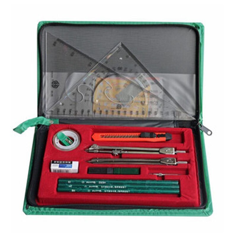 Kit de ferramentas para desenho, inclui régua, map... – Vicedeal