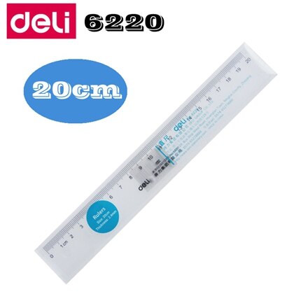1PCS Deli 6220 Office Desk plastic ruler straight ... – Grandado