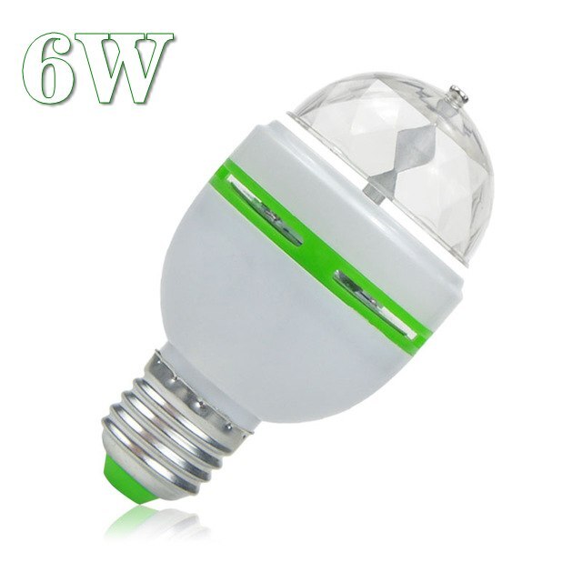 E27 led rgb pære 6w 9w 110v 220v farverige auto ro... – Vicedeal