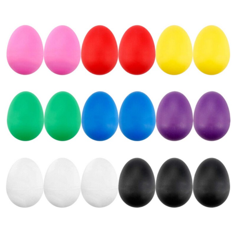 18PCS Plastic Egg Shakers Percussion Musical Egg M... – Vicedeal