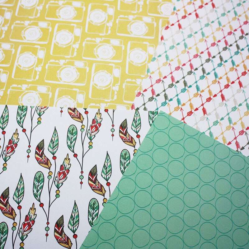 24Pcs/Lot Summer Retro Material Papers DIY Scrapbo... – Grandado
