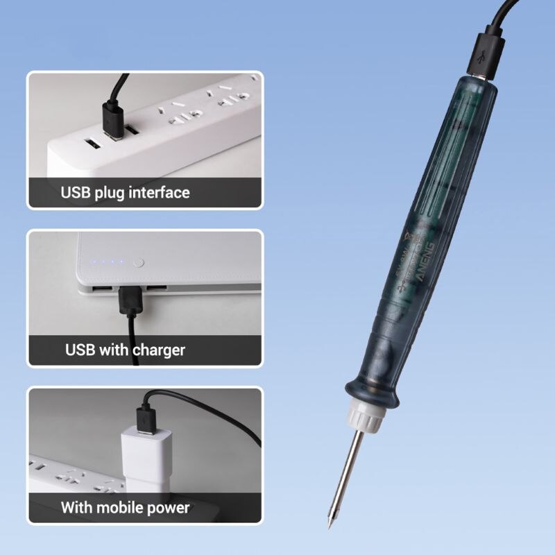 Usb loddekolbe tip 5v 8w smart elektrisk drevet bæ... – Grandado