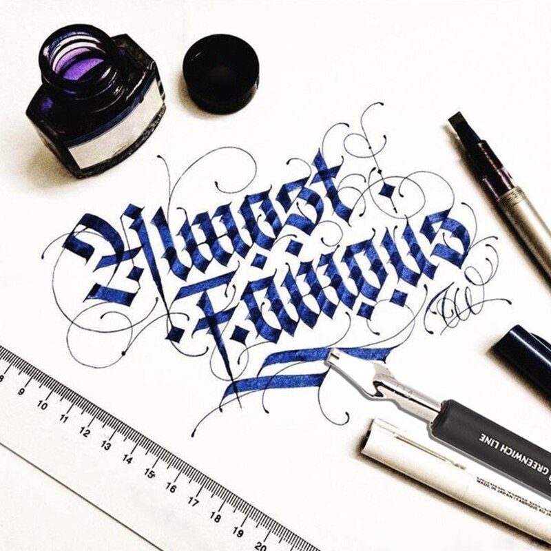 Caligraphy Comic Pen Set Wiht 5 Nibs for Signature... – Grandado