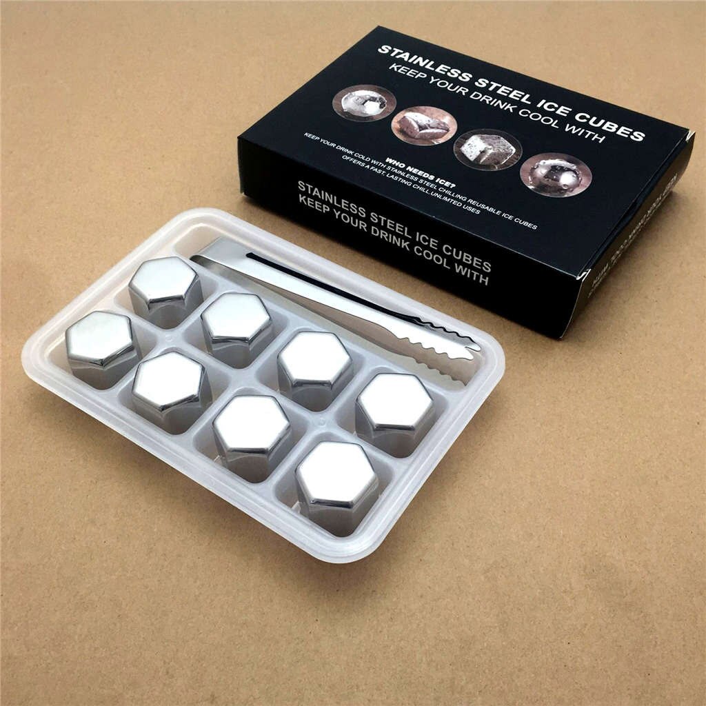 Rvs Ice Cubes Herbruikbare Metalen Chilling Stenen... – Grandado
