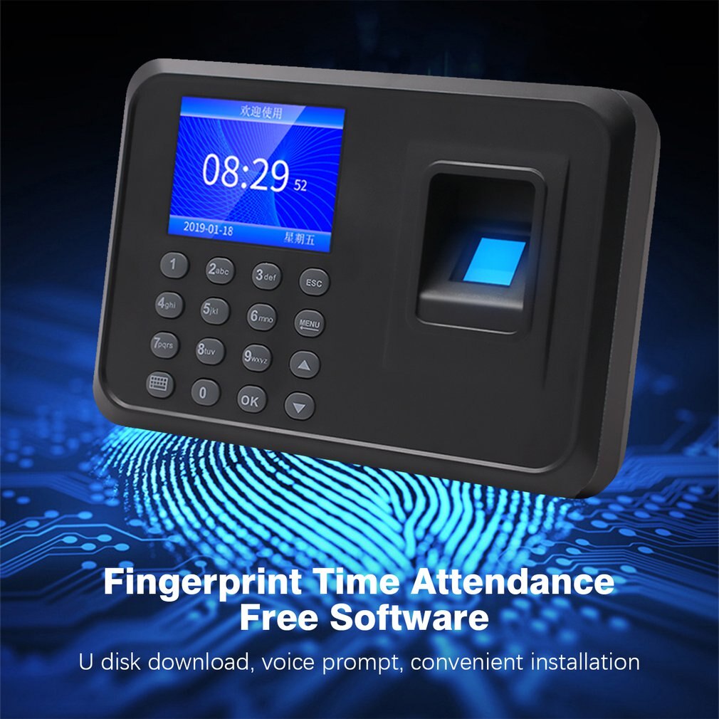 H1 Biometrische Vingerafdruk Tijdregistratie Syste... – Vicedeal