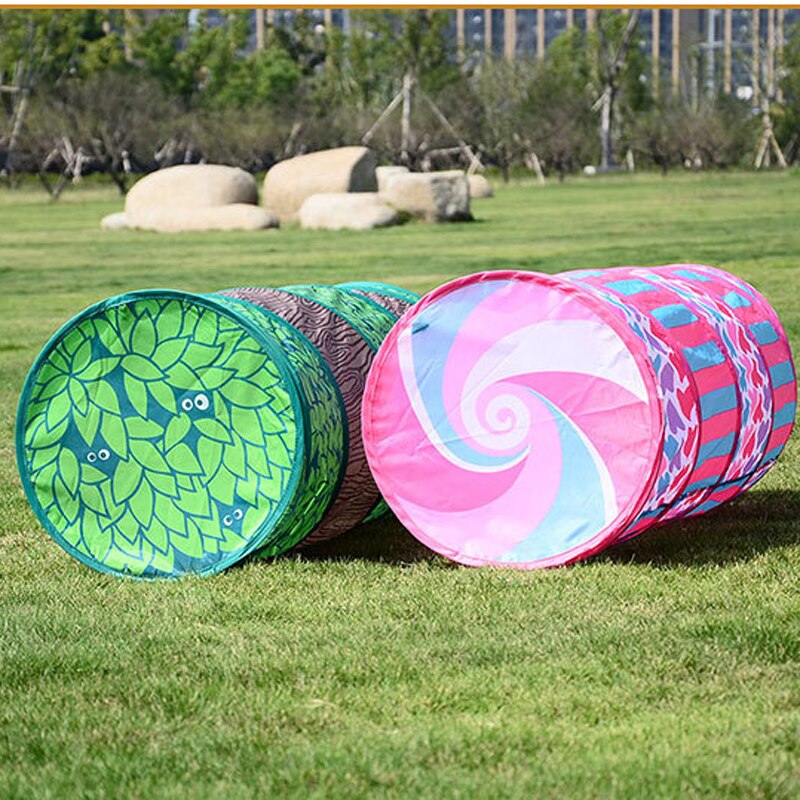 Outdoor Play Tunnel Foldable Kids Play Game Tube P... – Grandado