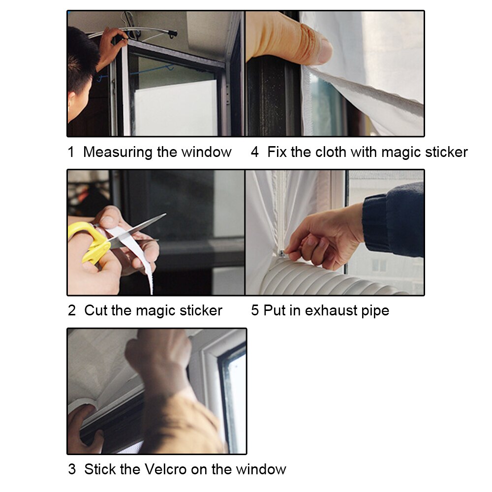 With Zip and Magic Sticker For Portable Air Condit... – Vicedeal