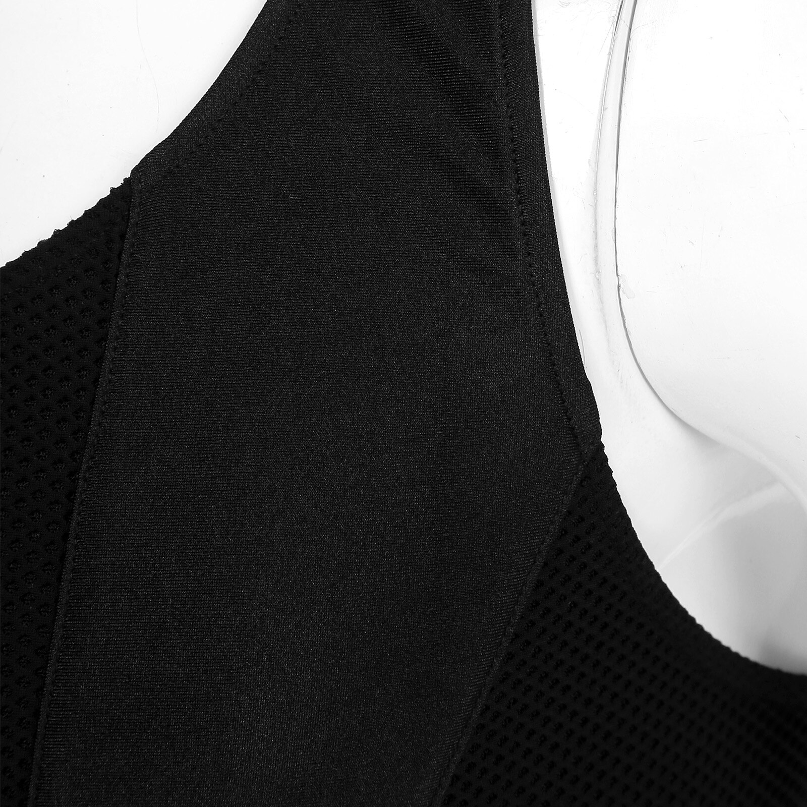 Men Crisscross Back Cropped Tank Top Patchwork Sle... – Grandado