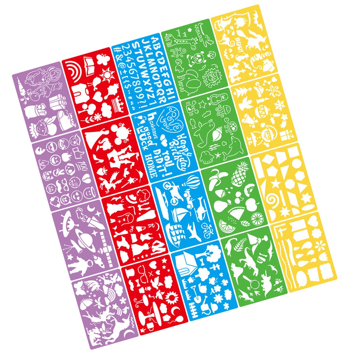 20pcs Drawing Stencil Set Plastic Art Drawing Temp... – Vicedeal