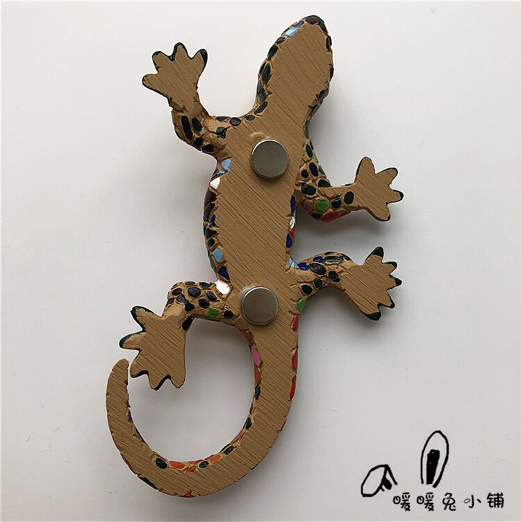 Spain Travel Mosaic Gecko Lizard Resin Fridge Magn... – Vicedeal