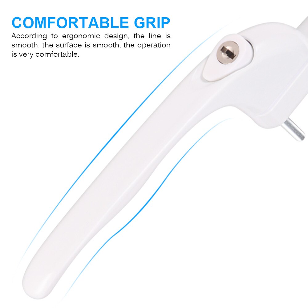 White Aluminum Alloy Window Handle With Locks Univ... – Vicedeal