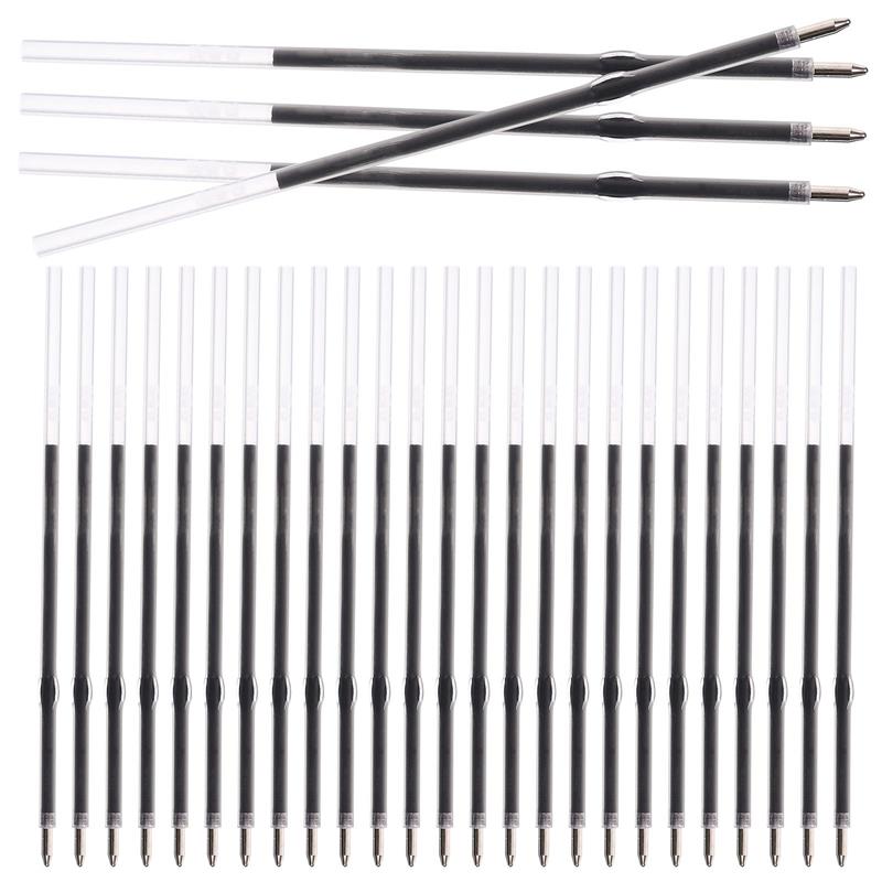 100 Pcs 07mm Black Office Push-button Ballpoint Pe... – Grandado