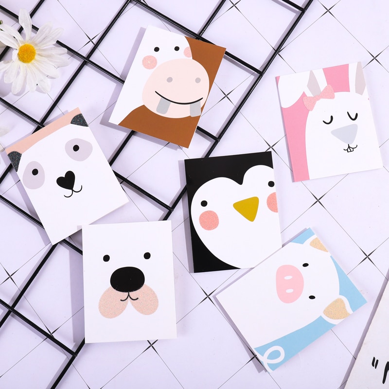 Schattige dieren mini kaarten label bericht kaarte... – Grandado