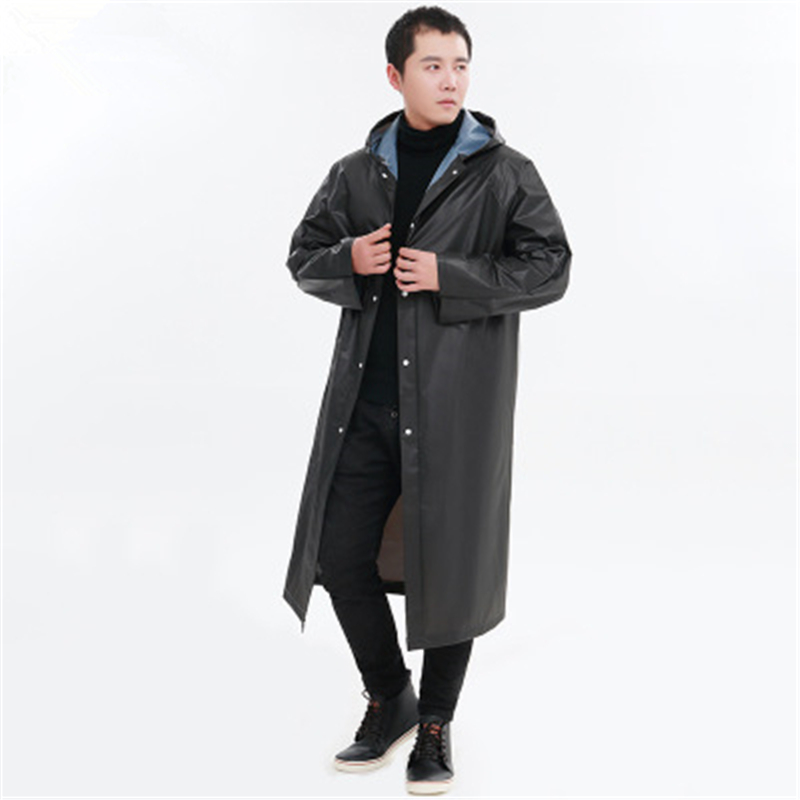 Regenjas Vrouwen Mannen Lange Regenkleding Hooded ... – Grandado