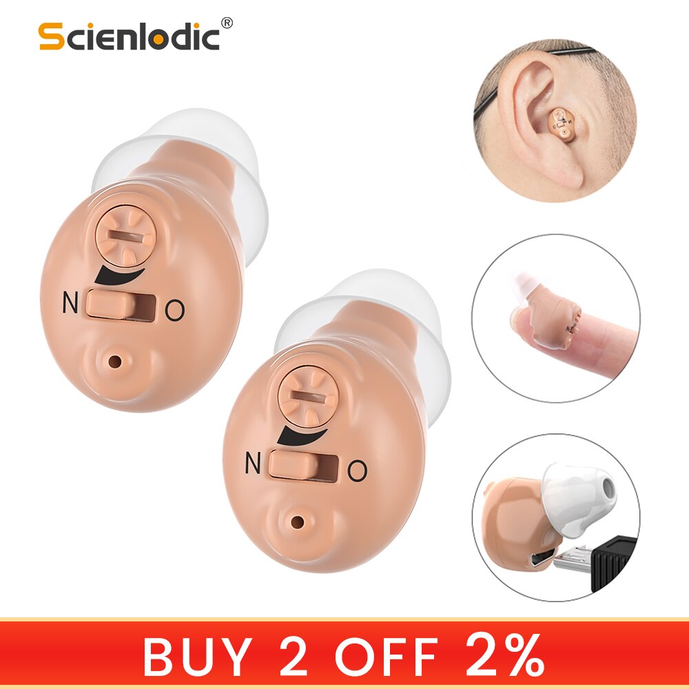 CIC Invisible Hearing Aid Hearing Device Rechargea... – Grandado