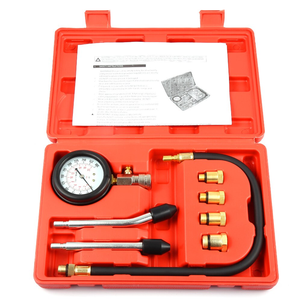 Pressure Measuring Gauges Tester Kit Motor Auto Pe... – Vicedeal