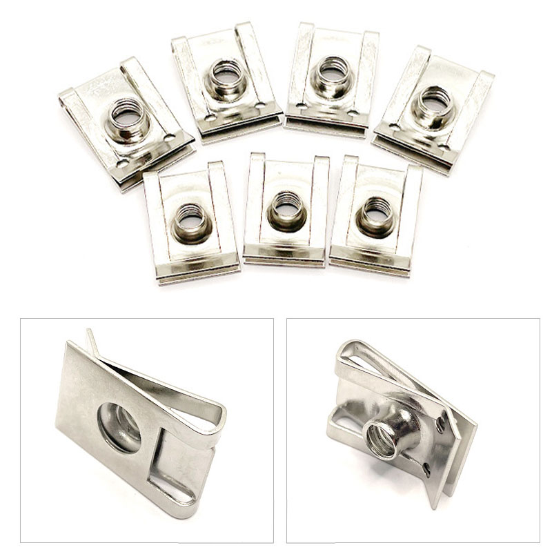10pcs Stainless Steel U Type Clips with Thread M6 ... – Grandado