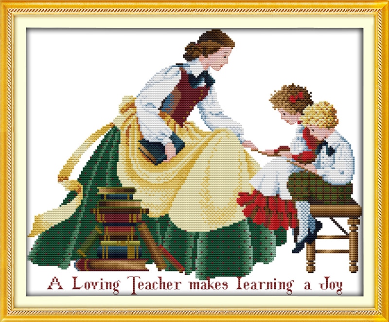 A loving teacher makes learning a joy cross stitch... – Vicedeal