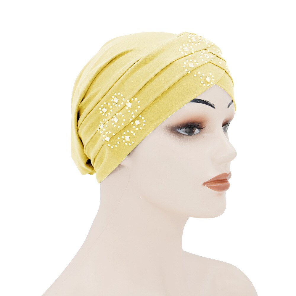 solid color gold velvet hijabs cap for women musli... – Vicedeal