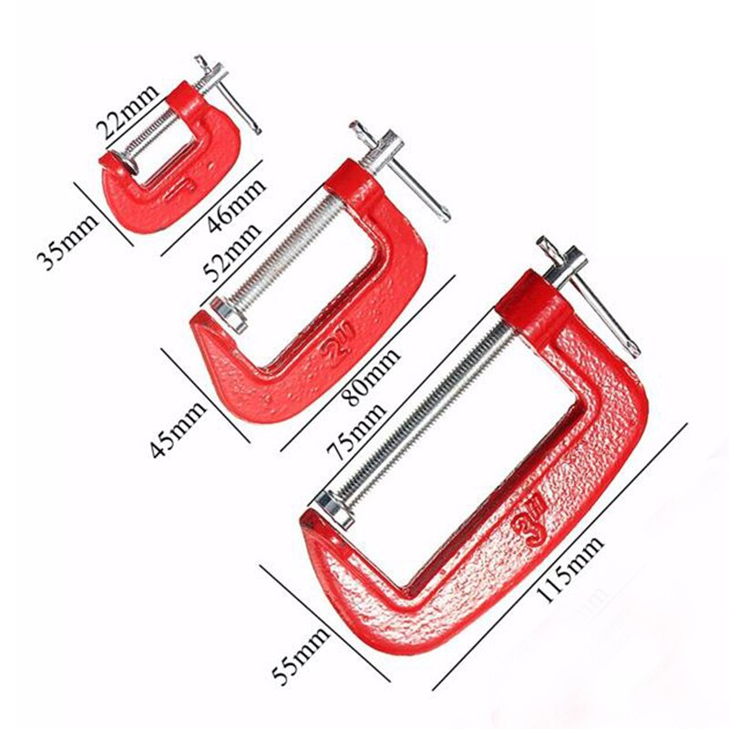 1-3inch Woodworking C-clamp G-clamp Heavy Duty Met... – Vicedeal