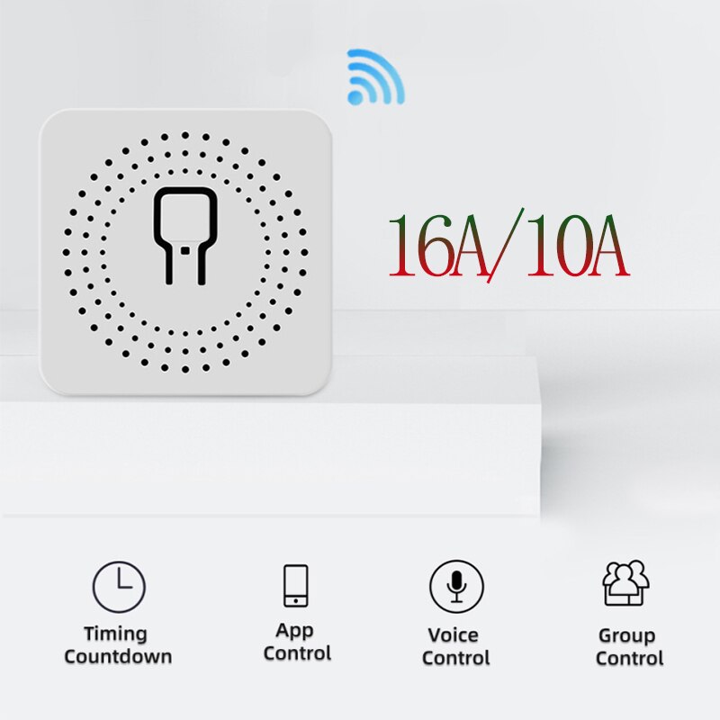 16A 10A Mini Smart WiFi DIY Switch Cell Phone APP ... – Vicedeal