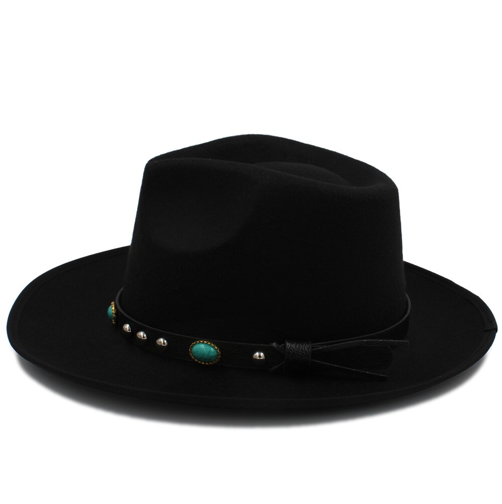Women Felt Chapeau Fedora Hat With Wide Brim Jazz ... – Vicedeal