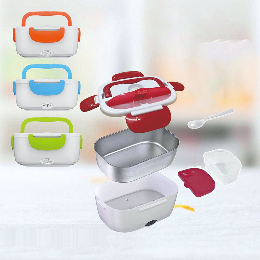 Double layer Heated Lunch Box Portable Electric He... – Grandado