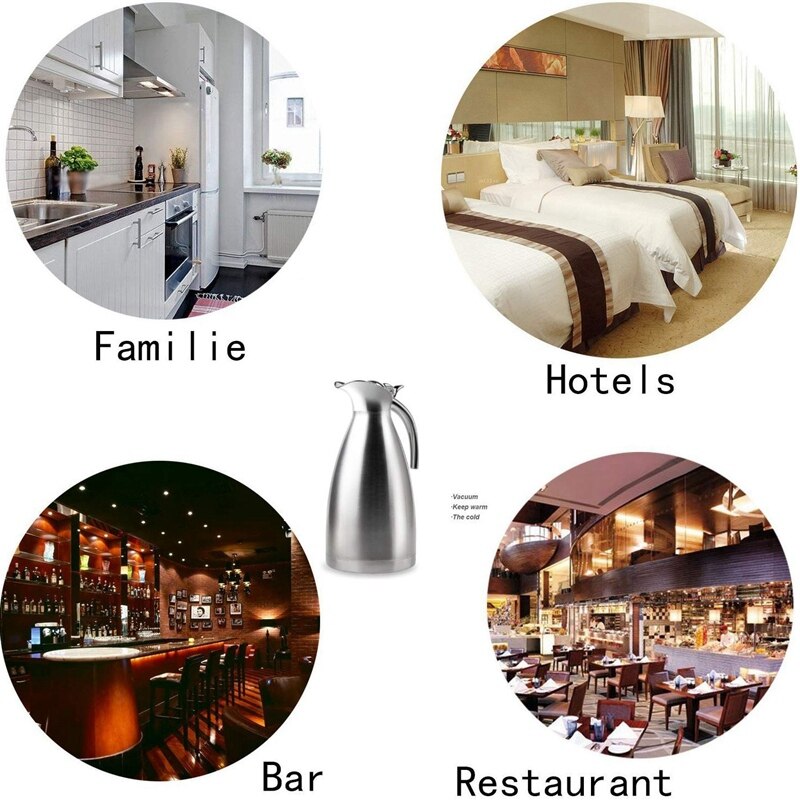 2L Vacuum Jug Stainless Steel Double-Wall Vacuum I... – Grandado