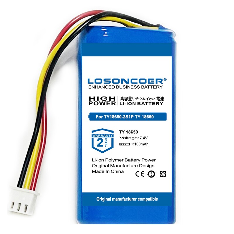100% Original LOSONCOER 3100mAh Battery For TY1865... – Vicedeal