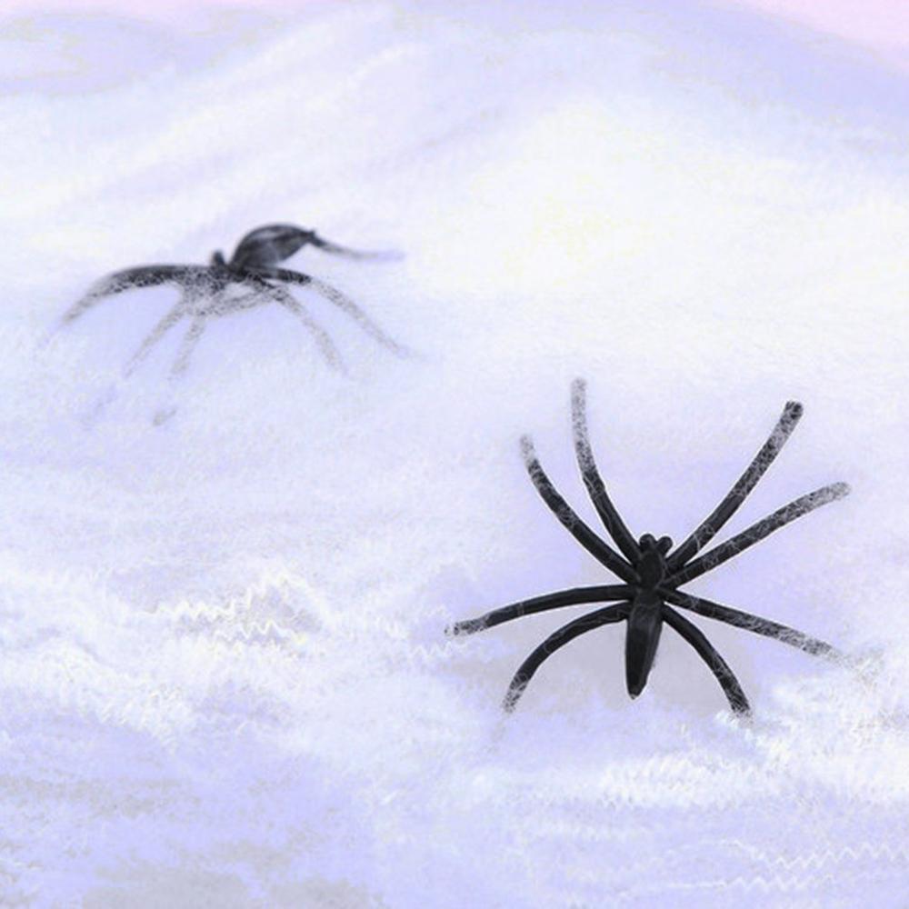 Halloween Scary Stretchy Spider Web Cobweb With Sp... – Grandado