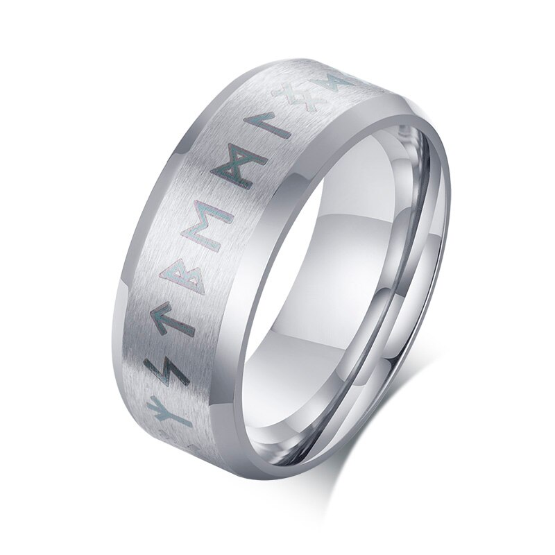 Bague à graver VIKING RUNE pour hommes et femmes, ... – Grandado