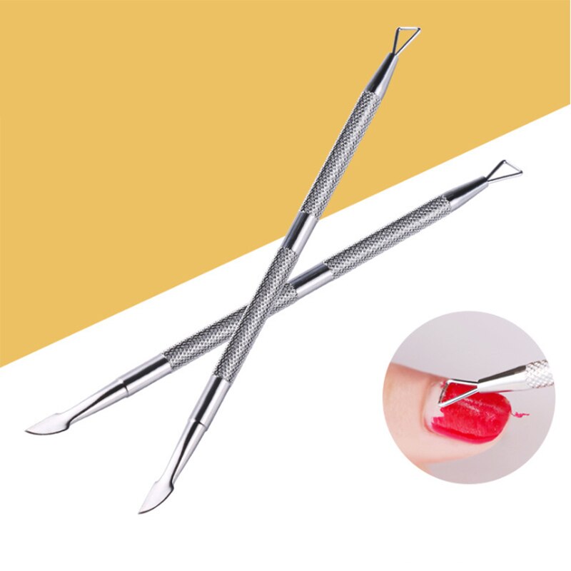1Pc Stainless Steel Cuticle Pusher Scraper Double ... – Vicedeal