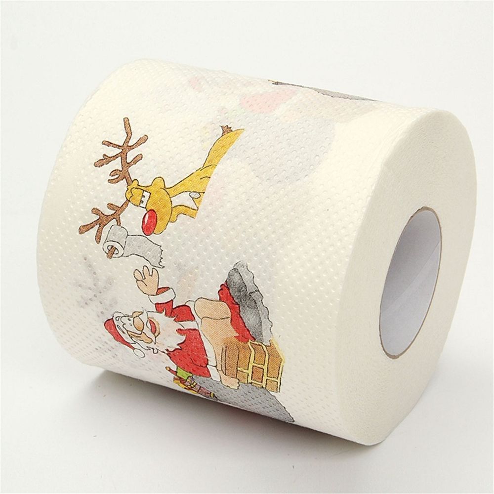1 Roll Santa Claus Printed Merry Christmas Toilet ... – Grandado