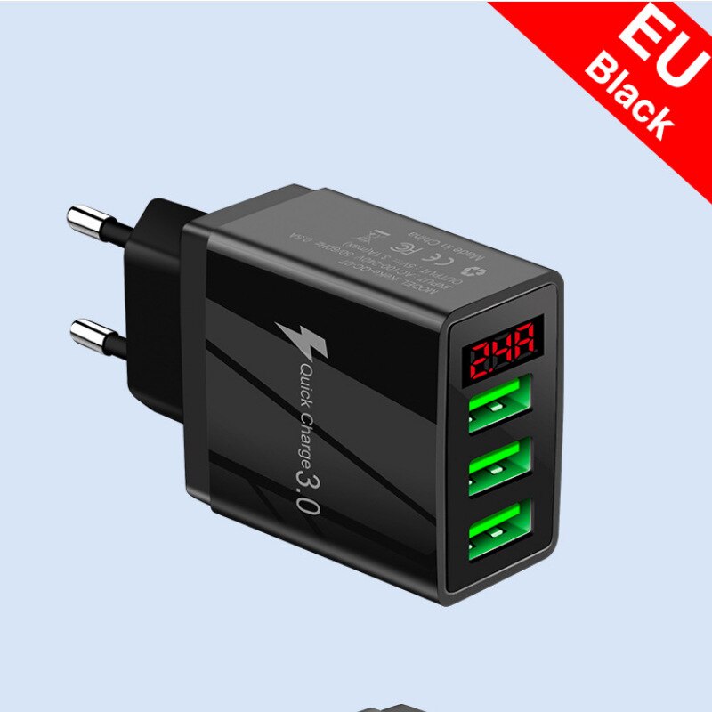 5v3.1a Digital Charger 3usb Digital Display Fast C... – Grandado