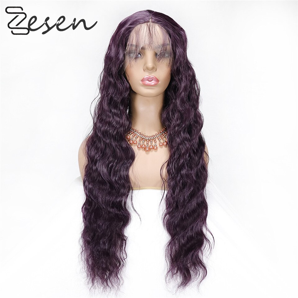 Zesen Swiss Lace Front Wig Long Deep Wave Glueless... – Grandado