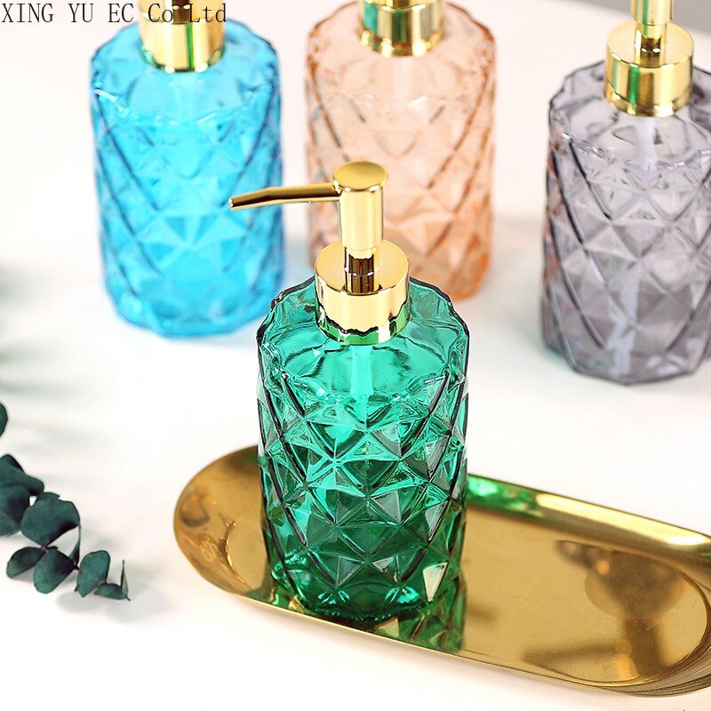 Nordic Lotion Retro Dark Green Glass Hand Sanitize... – Grandado