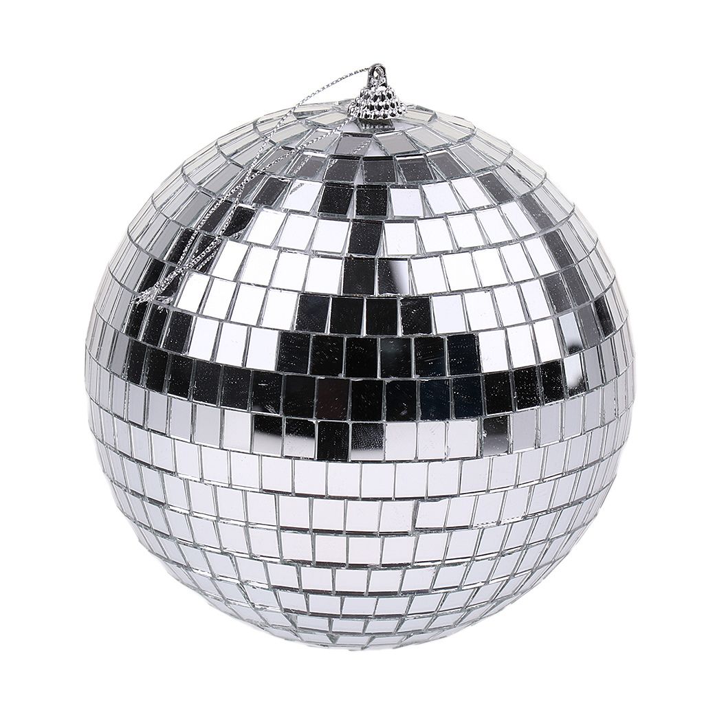 Silver Disco Mirror Ball DJ Dance Party Decorative... – Grandado