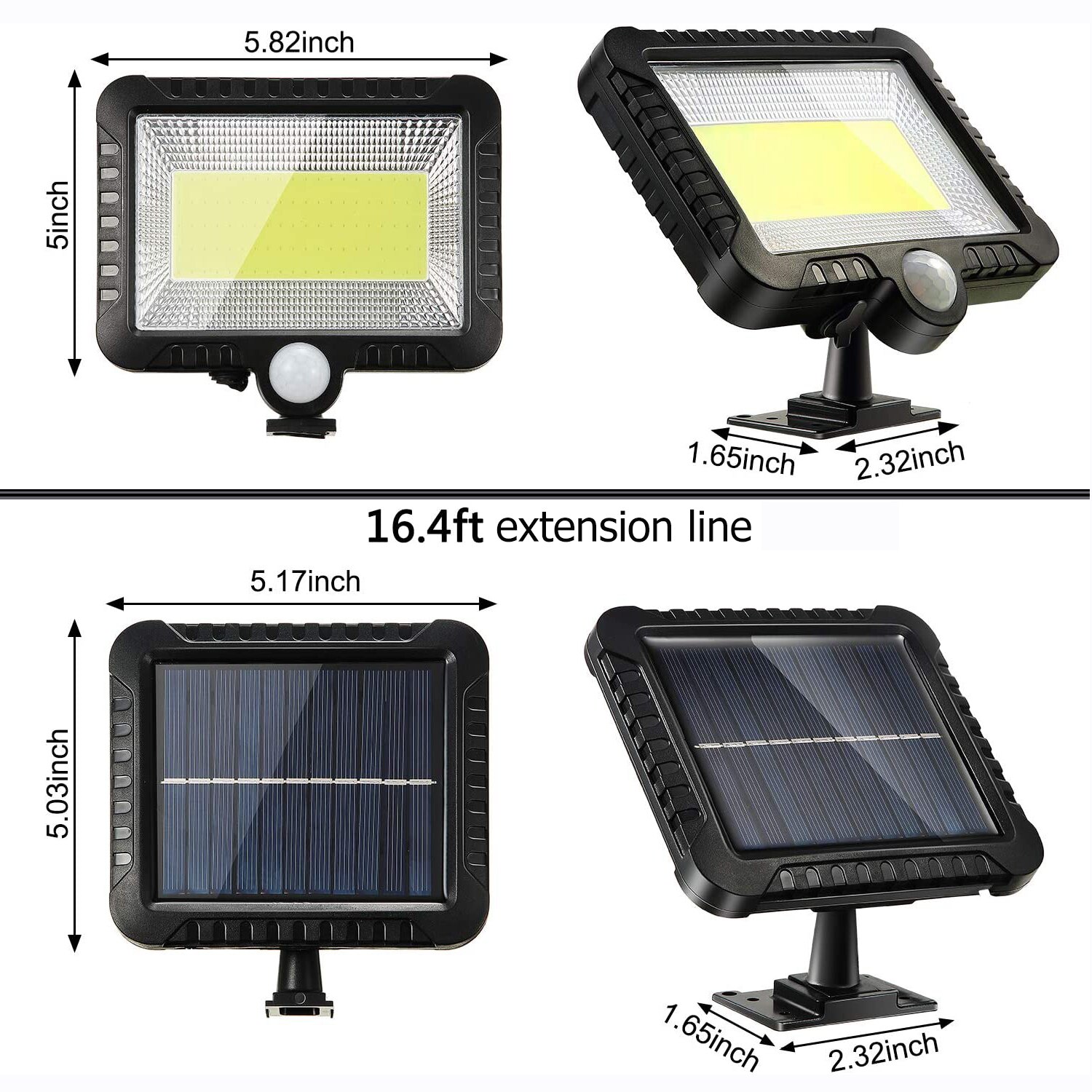 LEADLY COB LED Solar Light Solar Lamp Motion Senso... – Vicedeal