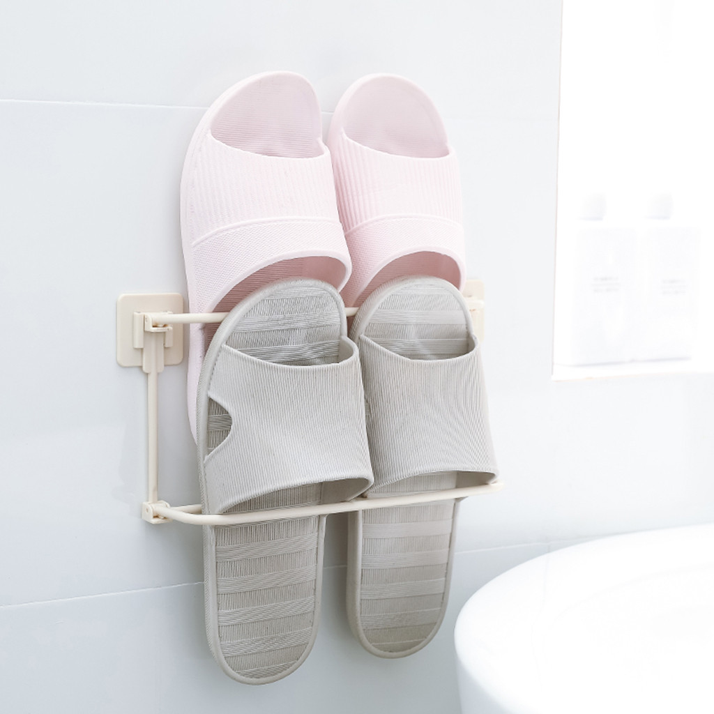 Plastic Slippers Storage Holder Wall-mount Display... – Grandado