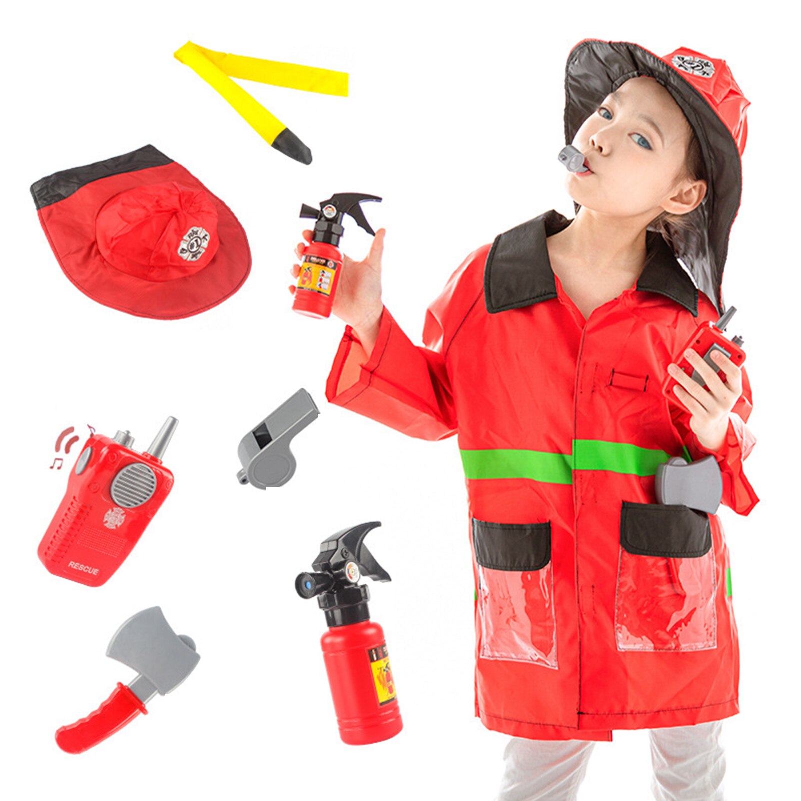 Children's Firefighter Suit Role-playing Props Fir... – Grandado