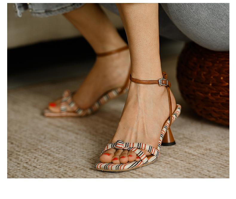 Vrouwen Sandalen Platte Stijl Gesp Hoge Hakken Kle... – Grandado Vrouwen Sandalen Platte Stijl Gesp Hoge Hakken Kle... – Grandado